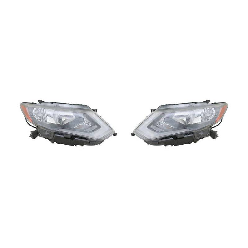 New Headlight Pair Fits Nissan Rogue Hybrid 2.0L 2017-2018 Ni2503254 ...