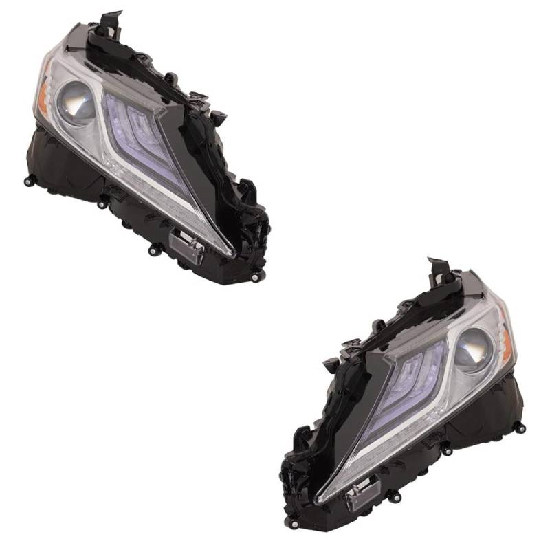 New Pair Of Halogen Headlights Compatible With Toyota Camry Xse Sedan 4 ...