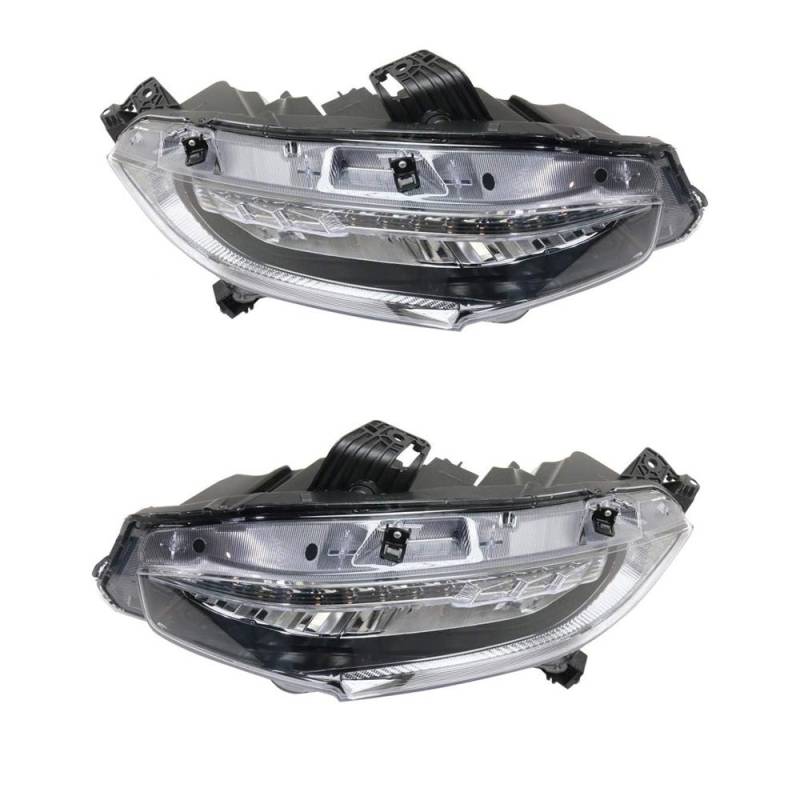 New Pair Of Led Headlights Compatible With Honda Civic Si Sedan 4 Door ...