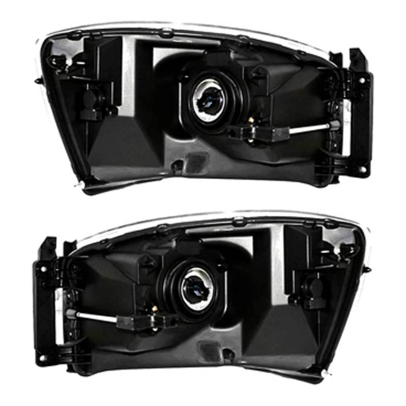 New Pair Of Halogen Headlight Compatible With Dodge Ram 1500 Laramie ...