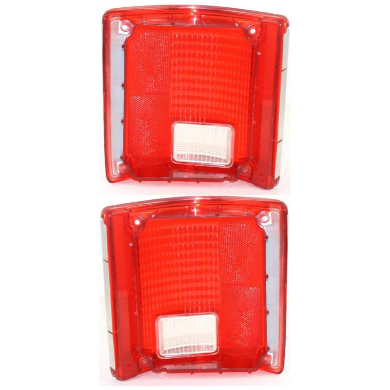 New Pair Of Halogen Tail Light Lens Compatible With Chevrolet K20 ...
