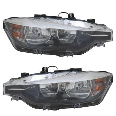 New Pair Of Headlights Compatible With Bmw 320I M Sport Sedan 4-Door ...